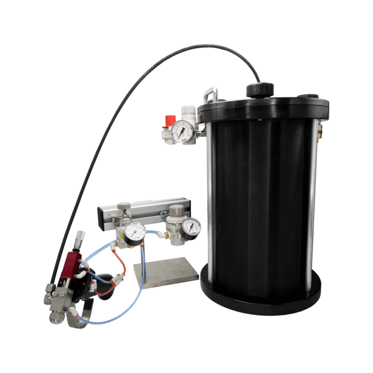 FCS300-R Valve on Pneumatic Handle with 5-Liter Tank | PVA Shop